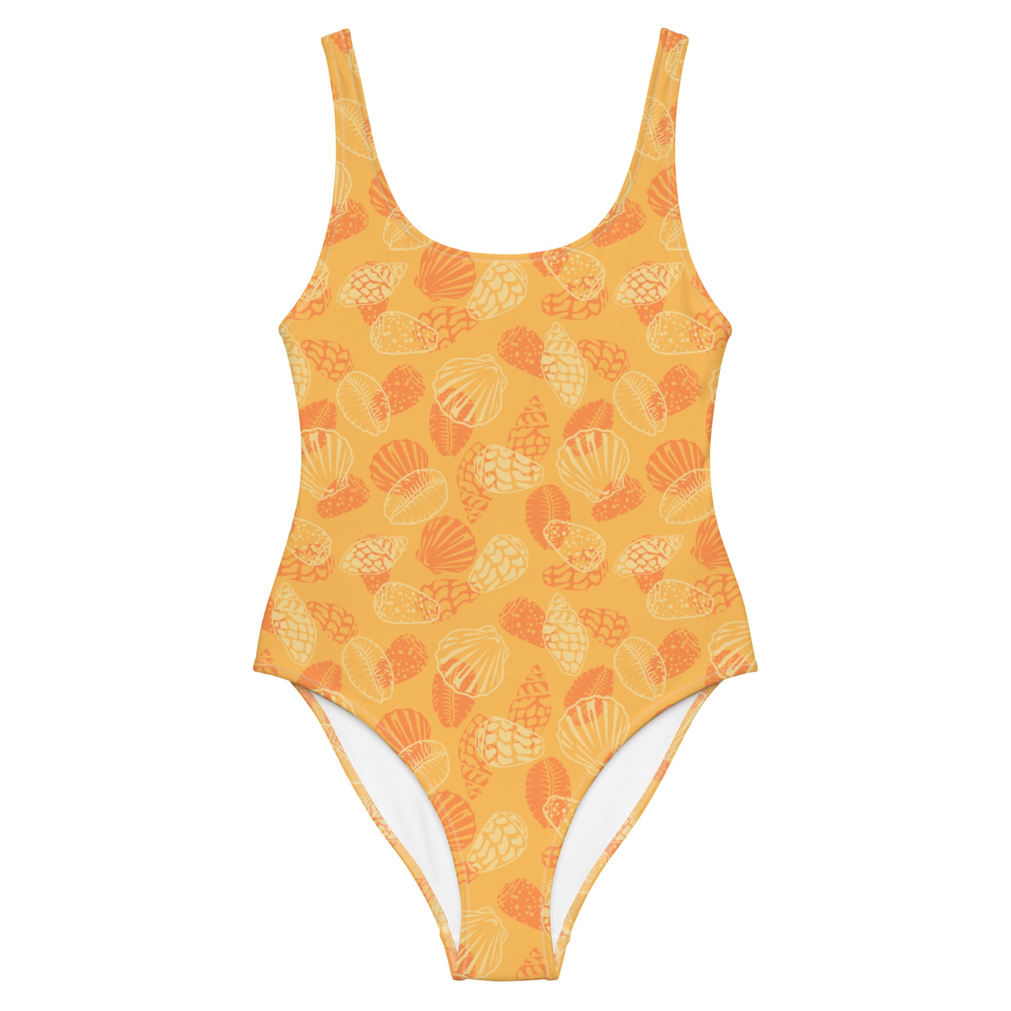 Orange Seashell One-Piece – Kaimahie Creatives