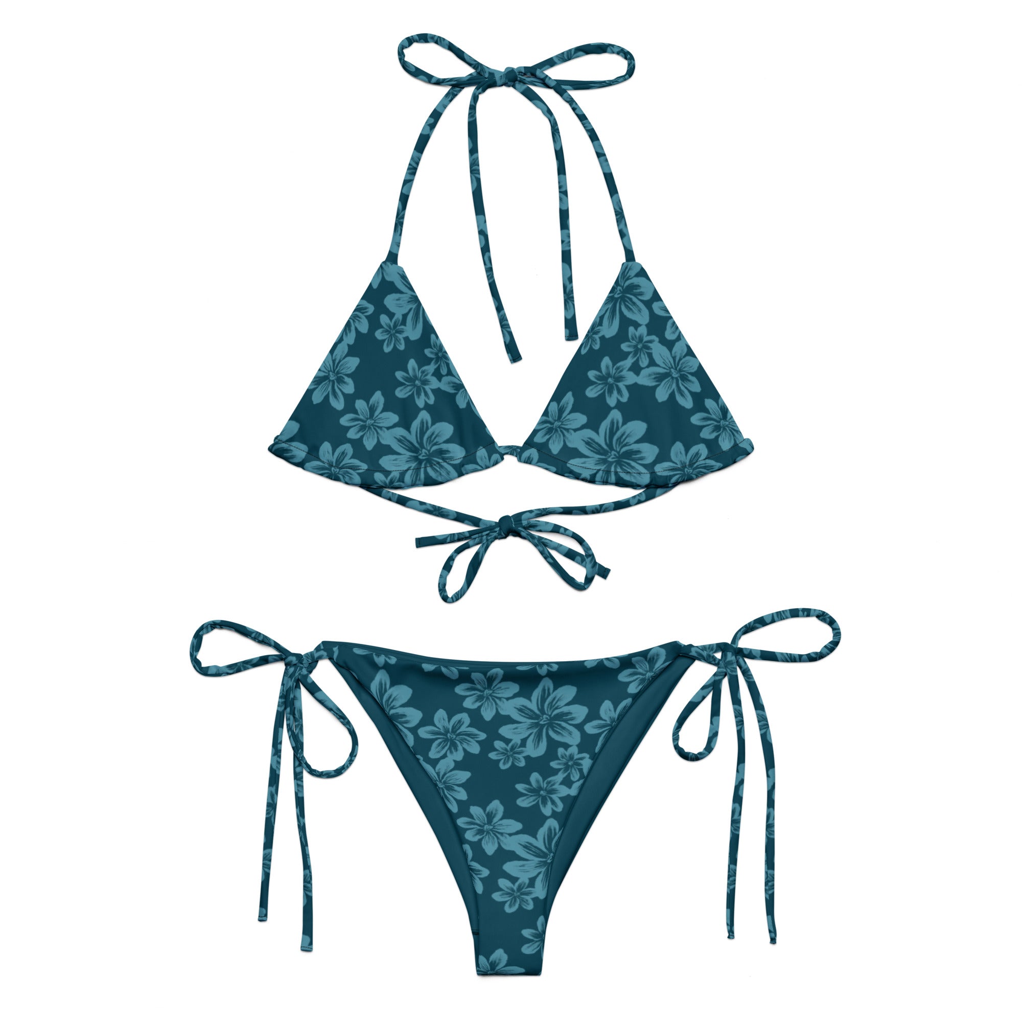 Midnight Blue Tiare Kalewa 2 piece bikini – Kaimahie Creatives