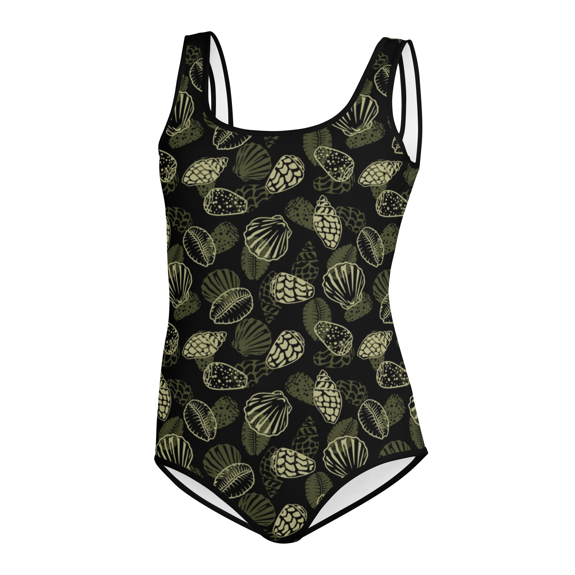 Black Seashell Kids Swimsuit (Big kids 8-20) – Kaimahie Creatives
